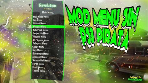 MOD MENU SIN PS3 PIRATA BO2 - YouTube