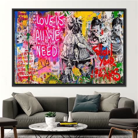 Trinx Love Is All We Need Love Need Art Love Graffiti Art Canvas