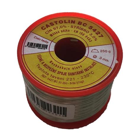 Pájecí Cín Castolin Tin Flam 5427 Bc 2mm 250g Baumax