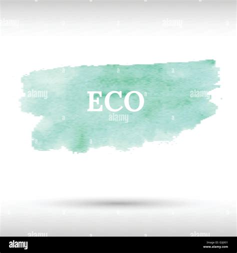 Eco green watercolor background Stock Vector Image & Art - Alamy