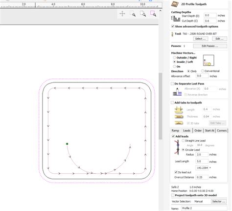 Undercut In Vcarve Vectric Onefinity Cnc Forum