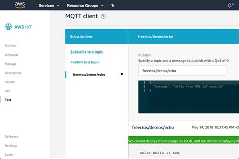 connect microcontroller based devices to the cloud with amazon freertos