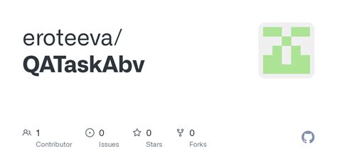 Github Eroteevaqataskabv