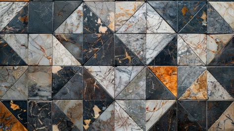 Triangular Marble Floor Tile Pattern Stock Image Image Of