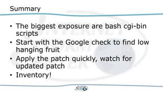 Bash Code Injection Briefing PPT