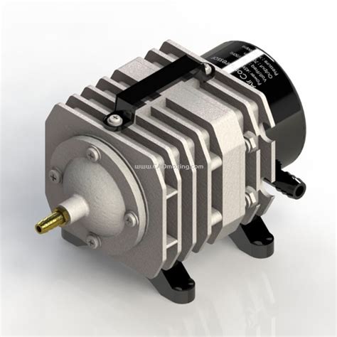 小型空气压缩机鱼缸供氧器三维模型 Cad模型网海量3d模型图纸免费下载。