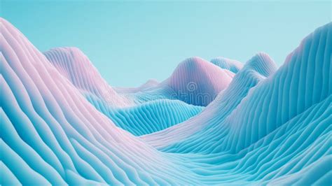 An Abstract Visual Features Flowing Lines In Soft Pastel Colors Which