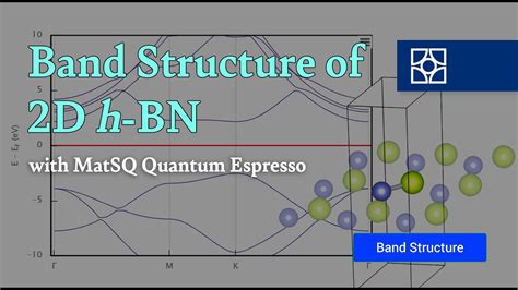 Materials Square Band Structure Of 2d H Bn Quantum Espresso Youtube