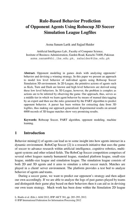 Pdf Ifip Advances In Information And Communication Technology