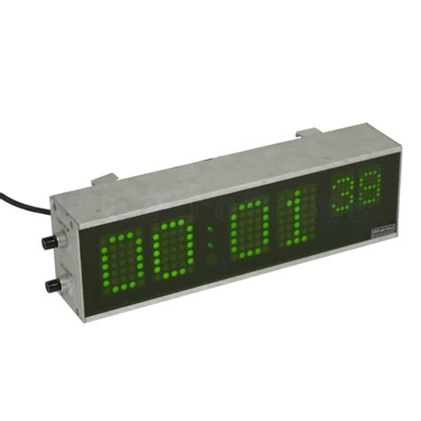 Stylish Green Dot Matrix Digital Clock Electro Props Hire