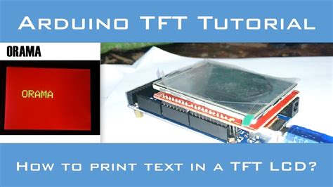 Arduino TFT LCD Tutorial How To Print Text YouTube