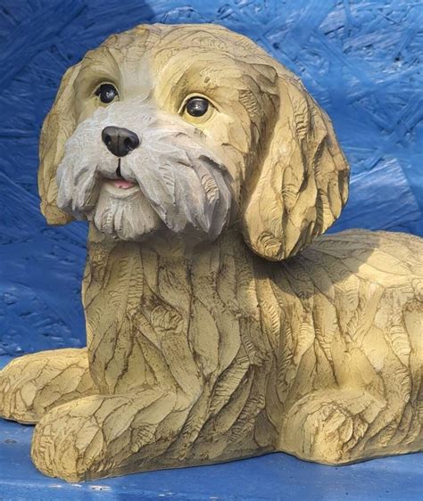 Latex Mould For A Laying Cockapoo Spoodle Dog Ornament Mold For