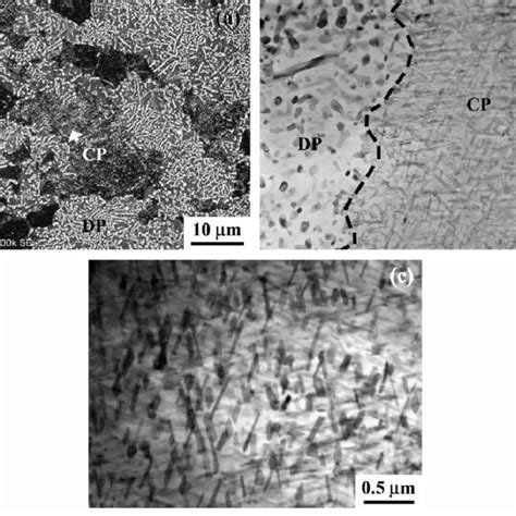 Microstructure Of Aged Two Pass Fsp Sample A Dp And Cp B Boundary