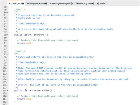 In This Assignment You Are To Implement Bst A