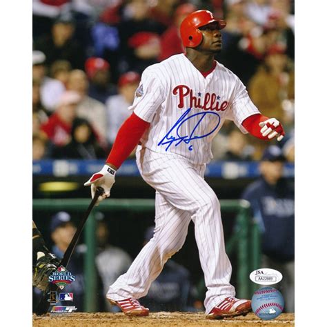 Ryan Howard Signed Phillies 2008 World Series 8x10 Photo Jsa Coa