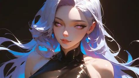 2kai美女壁纸｜雪境背景图片 冷艳银发「哲风壁纸」