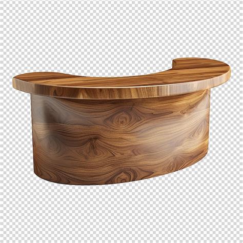 Premium PSD Wooden Counter Isolated On Transparent Background Png