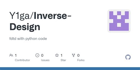 GitHub Y Ga Inverse Design Fdtd With Python Code
