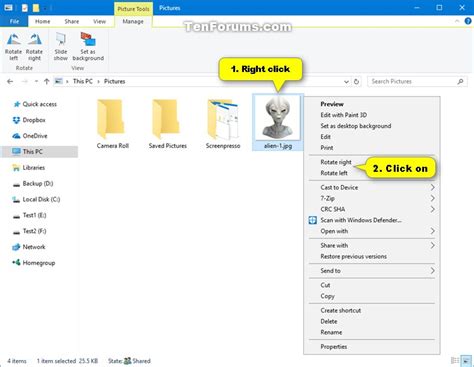 Rotate Image In Windows 10 Tutorials