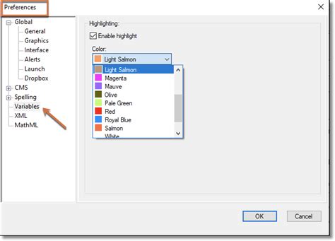 Adobe FrameMaker Variable Highlighting Rocky Mountain Training