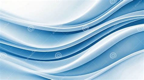 Abstract Blue Waves Create A Soothing And Dynamic Visual Flow Ai Stock