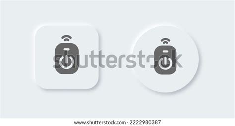 Remote Solid Icon Neomorphic Design Style Stock Vector Royalty Free 2222980387 Shutterstock