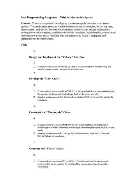 Java Programming Assignment Pdf Interface Computing Method Computer Programming