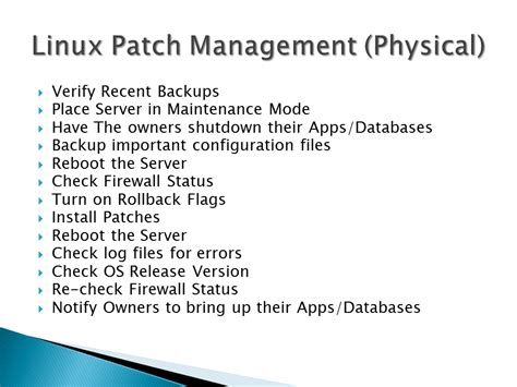 linux patch management shebanglinux
