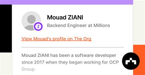 Mouad Ziani Backend Engineer At Millions The Org