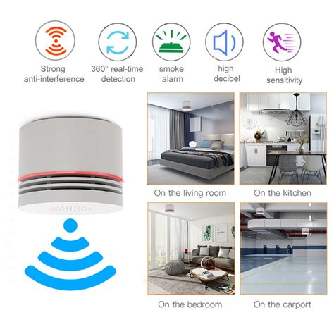 Smart Home Protection Mini Smart Zigbee Smoke Detector