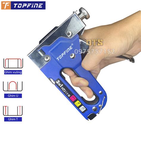 Máy Bấm Ghim Công Nghiệp Cầm Tay đa Năng 3 Trong 1 Topfine Súng Bắn