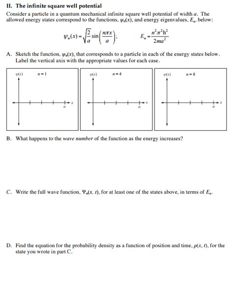 solved consider a particle in infinite square well potential