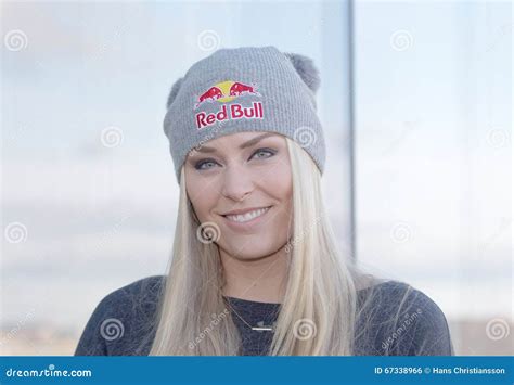 Smiling Lindsey Vonn At The Press Conference Editorial Photo Image Of Face Famous 67338966