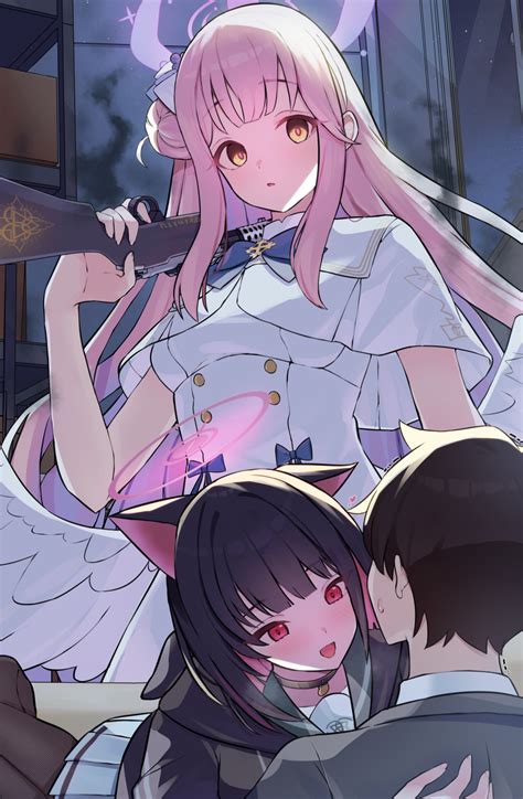 Mi Taro333 Kazusa Blue Archive Mika Blue Archive Sensei Blue Archive Blue Archive