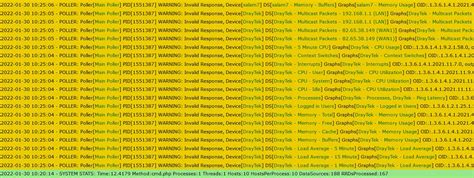 poller poller[main poller] pid[1551387] warning invalid response