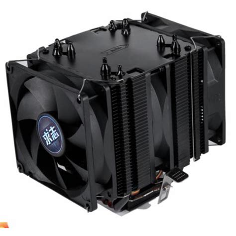 ซิ้งค์พัดลม Black Cpu 6ท่อrgbของใหม่เย็นเงียบไฟสวยintel12001700 2011