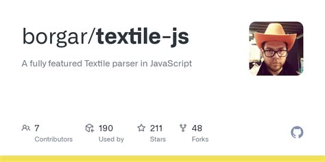 Github Borgar Textile Js A Fully Featured Textile Parser In Javascript
