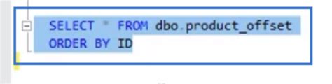 SQL Data Extraction Using OFFSET And FETCH Master Data Skills AI