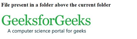 How To Link Back Out Of A Folder Using The A Href Tag Geeksforgeeks