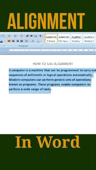 How To Use Alignment In Ms Word।।alignment In Word।।ms Word Me