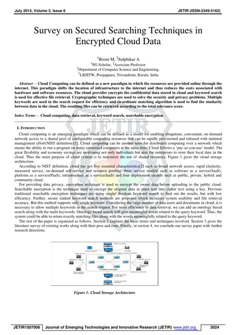 pdf survey on secured searching techniques in encrypted cloud data