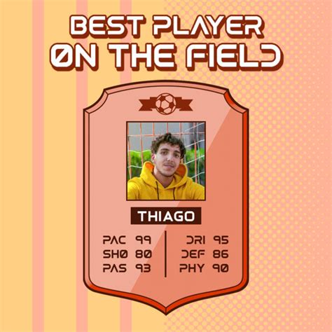Placeit Instagram Post Creator For Sportscasters With A Soccer Player Stats Badge