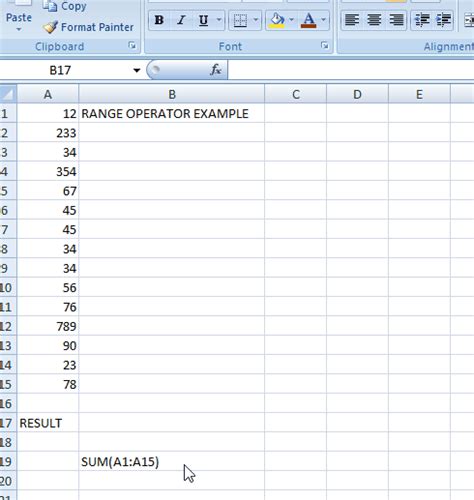 How To Use Reference Operators In Excel With Examples