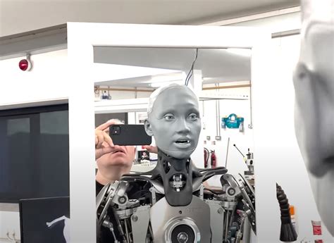 Engineered Arts Ameca AI Humanoid Robot Showcases Numerous Facial