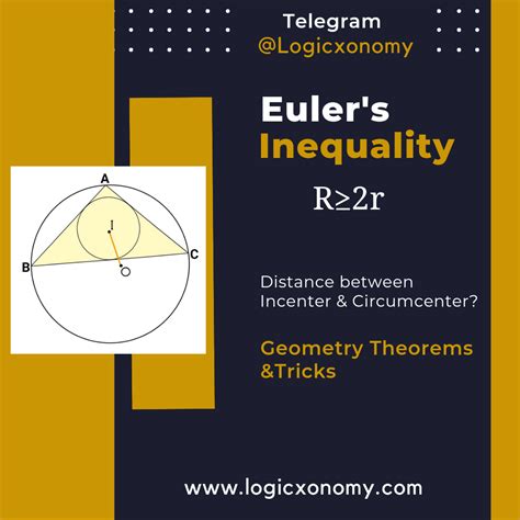 Eulers Theorem And Inequality Proof Rrajnikantmishra