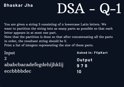 Flipkart Interview Question Bhaskar Jha