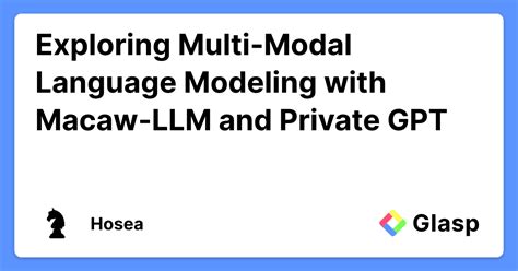 exploring multi modal language modeling with macaw llm and private gpt