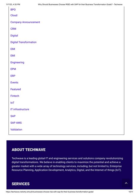 Why Should Businesses Choose Rise With Sap For Their Business Transformation Goals Techwave Pdf