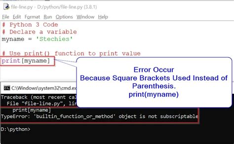 Fix Typeerror Builtin Function Or Method Object Is Not Subscriptable In Python Tutorials Camp