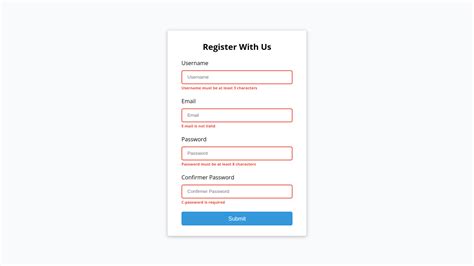 github edwardmbitsi form validator a simple registration form